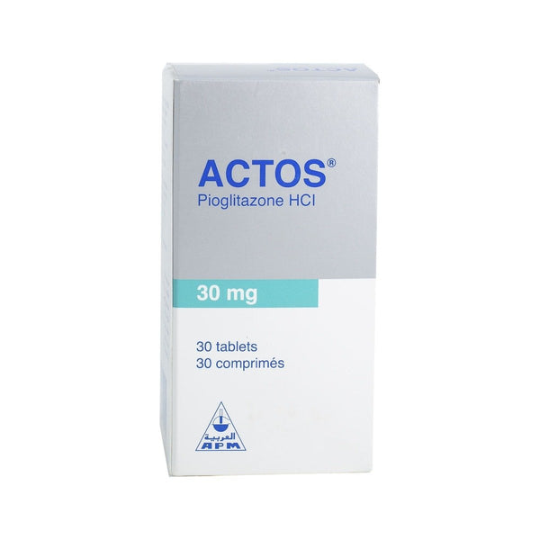Actos 30 mg - 30 Tablets – Re3aya Pharmacy