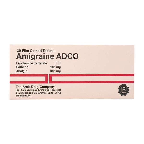 Amigraine - 30 Tablets – Re3aya Pharmacy