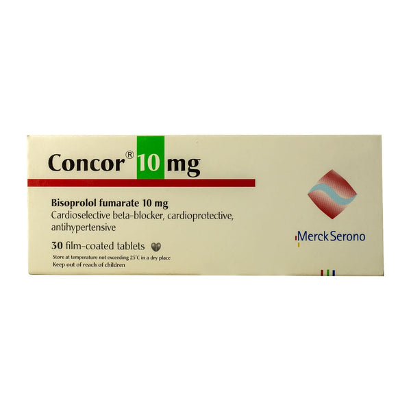 Concor 10 mg - 30 Tablets – Re3aya Pharmacy