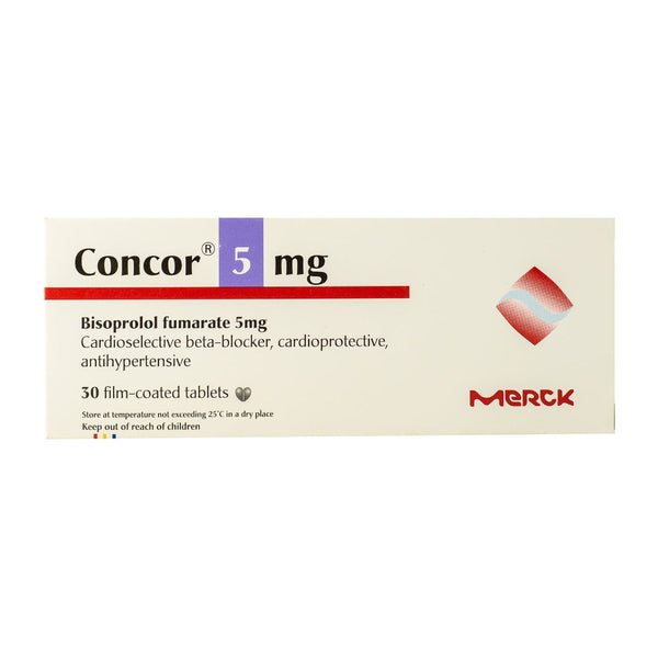 Concor 5 mg - 30 Tablets – Re3aya Pharmacy