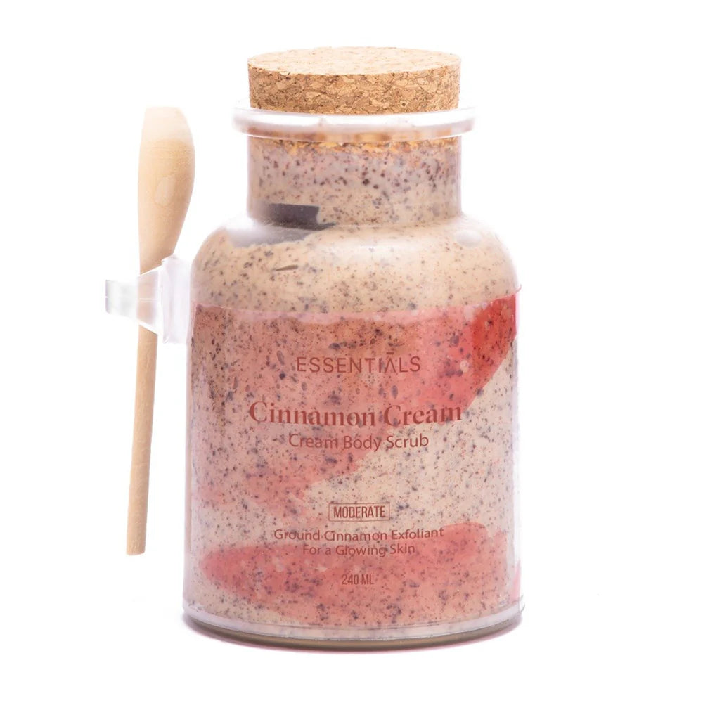 Essentials Cinnamon Cream Body Scrub - 240ml – Re3aya Pharmacy