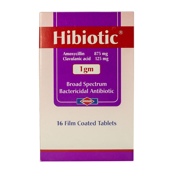 Hibiotic 1 gm - 16 Tablets – Re3aya Pharmacy