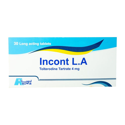 Incont LA 4 mg - 30 Tablets – Re3aya Pharmacy