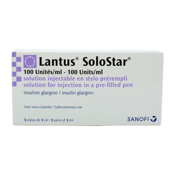 Lantus Solostar 100 IU-ml 3ml-Pen - 5 Pens – Re3aya Pharmacy
