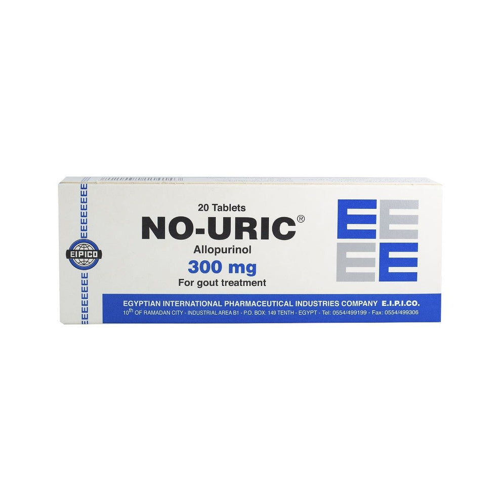 No Uric 300 mg - 20 Tablets – Re3aya Pharmacy