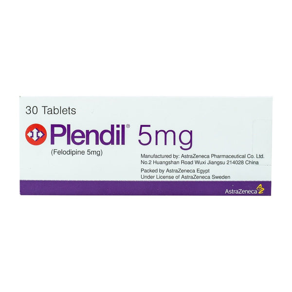 Plendil 5 mg - 30 Tablets – Re3aya Pharmacy