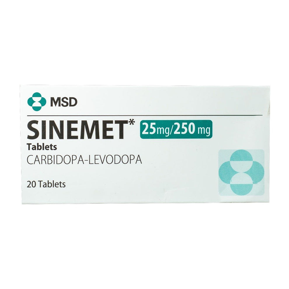 Sinemet 25 mg-250 mg - 20 Tablets – Re3aya Pharmacy