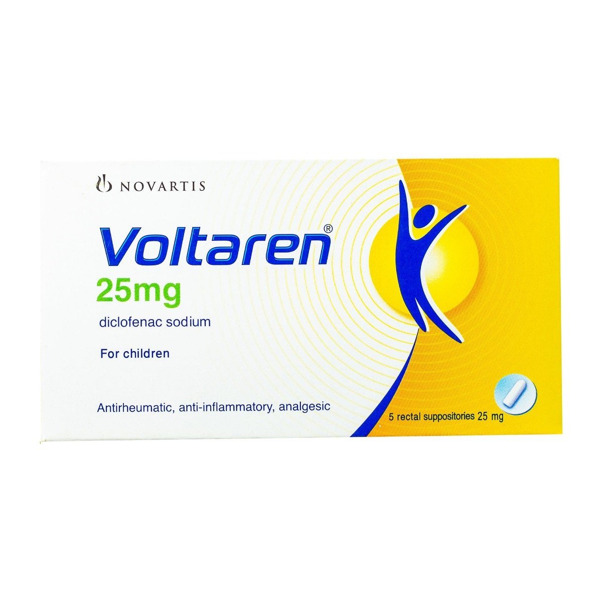 Voltaren 25 mg - 5 Suppositories – Re3aya Pharmacy